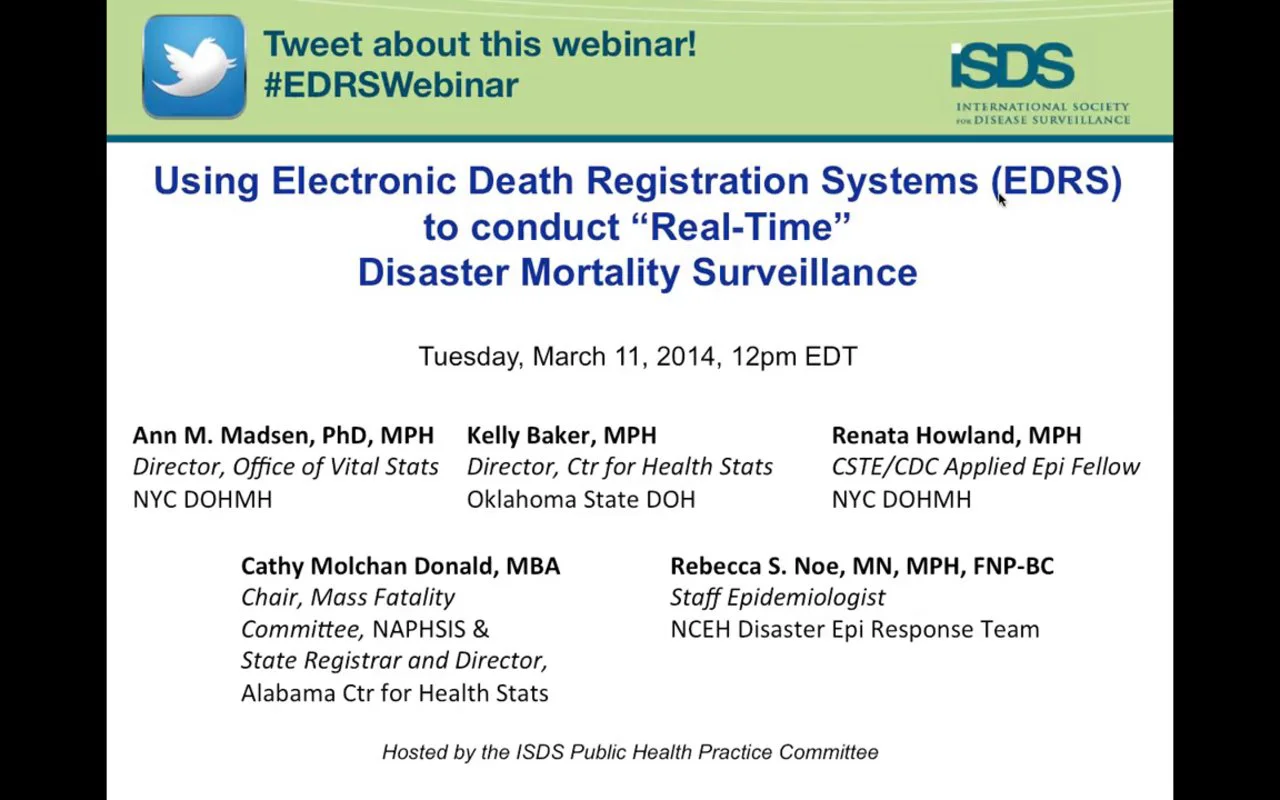 Using Electronic Death Registration Systems (EDRS) to Conduct “Real ...