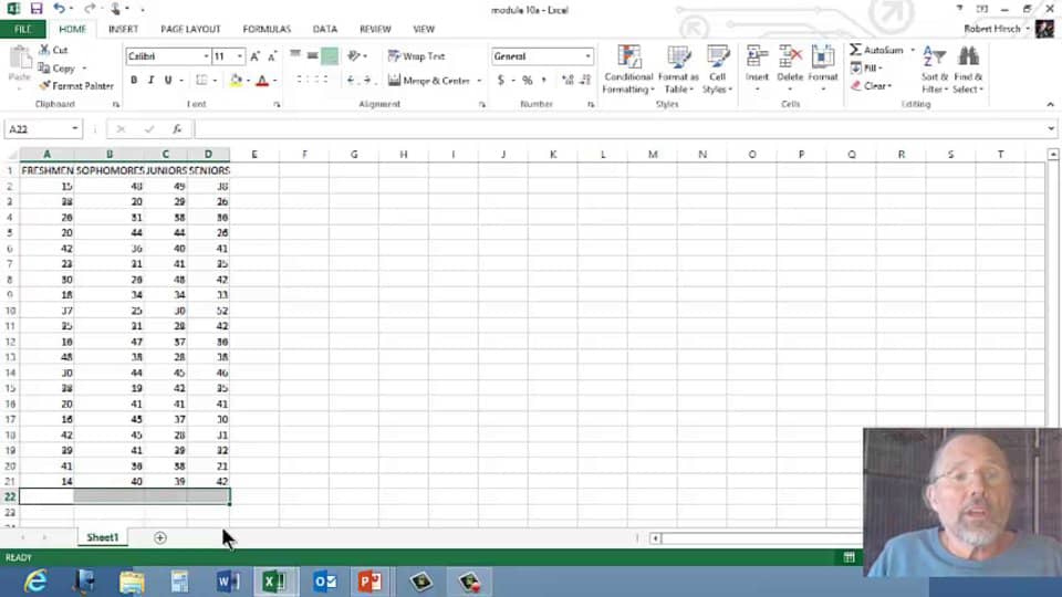 Module 10 Excel Workshop on Vimeo