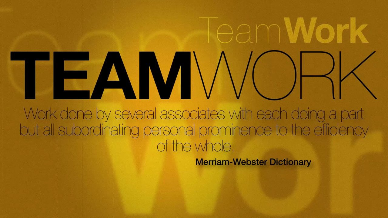 Let it mean something. - Teamwork Values Moment on Vimeo