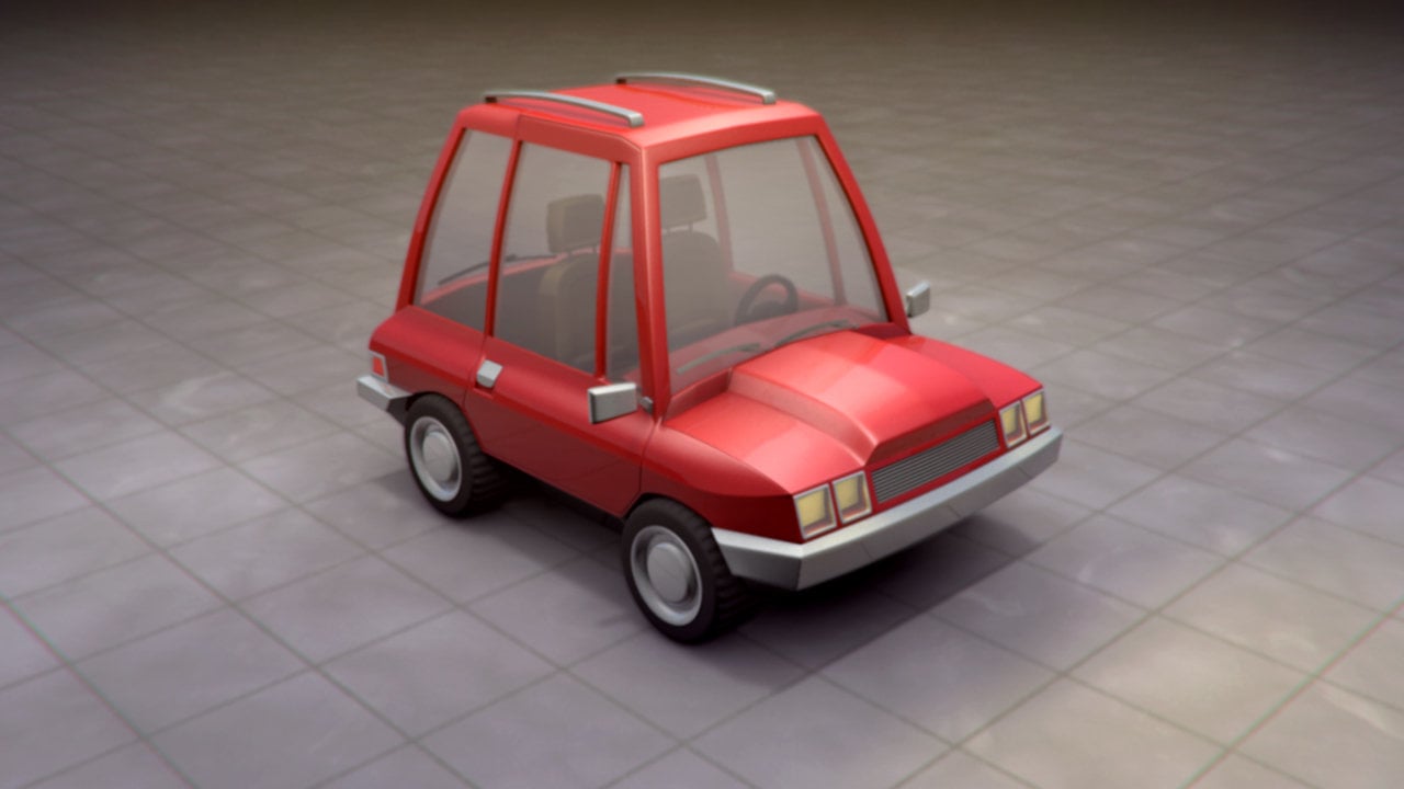 Cartoon Car Model on Vimeo