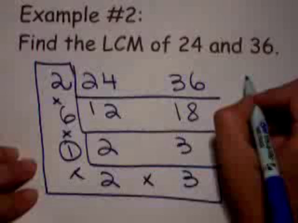 6-Math-3 Finding LCM Using The Ladder Method on Vimeo