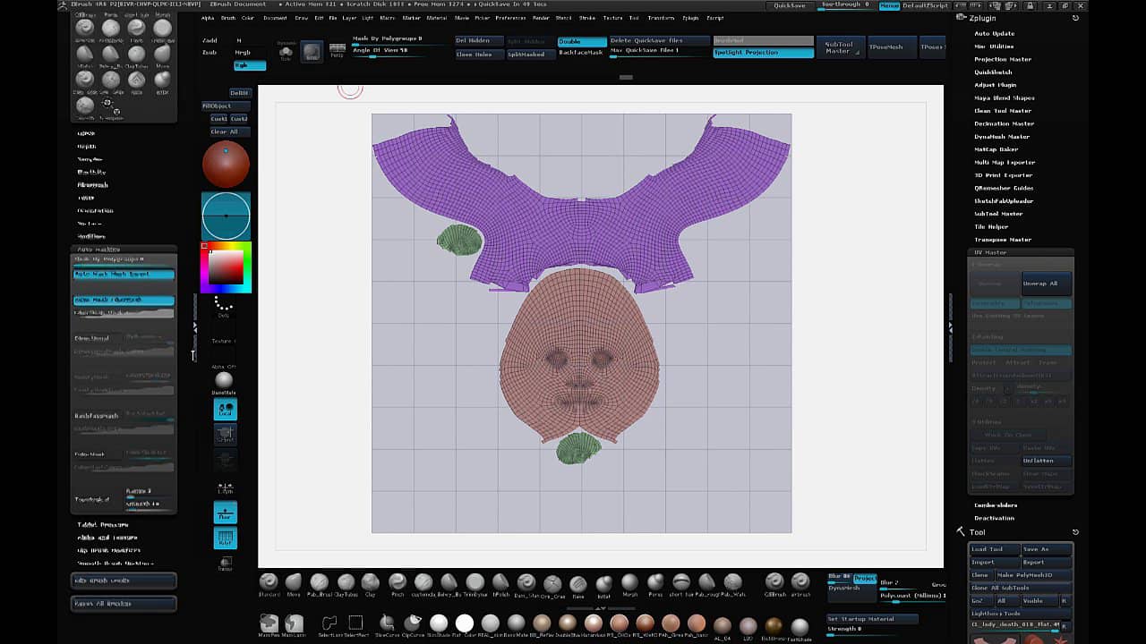 Zbrush UV Shells Quicktip on Vimeo