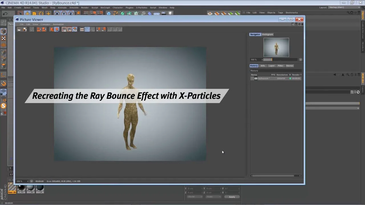 Recreating the Ray Bounce Effect with X-Particles // C4D Quick Tip on Vimeo