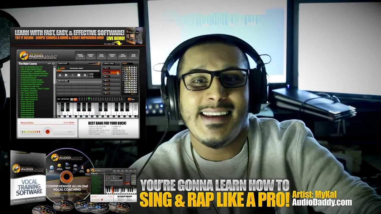 AudioDaddy Vocal Training Software Demo on Vimeo