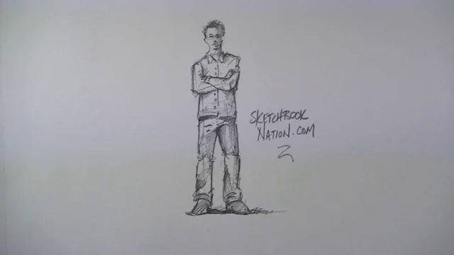 Easy Drawing Of A Person Standing