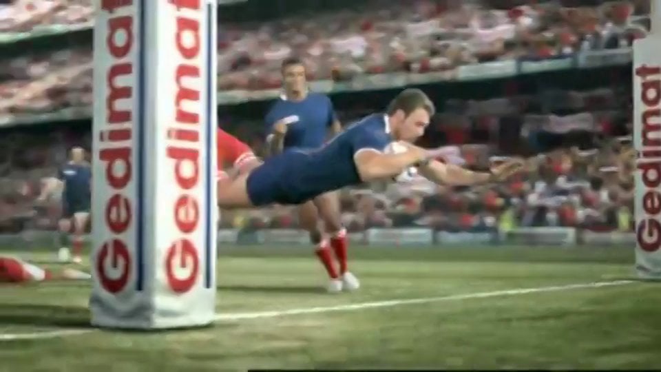 Billboard Gedimat parrain du rugby France 2 avec France Télévisions ...
