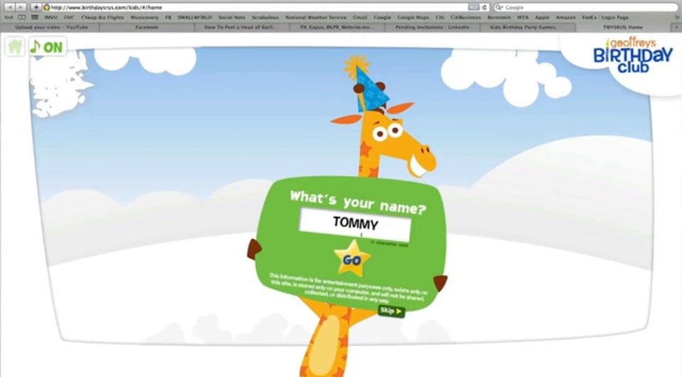 Toys R Us: Birthdaysrus.com on Vimeo