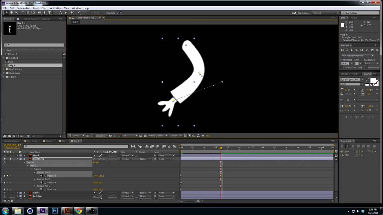 Tutorial : Rigging a Character In After Effects on Vimeo