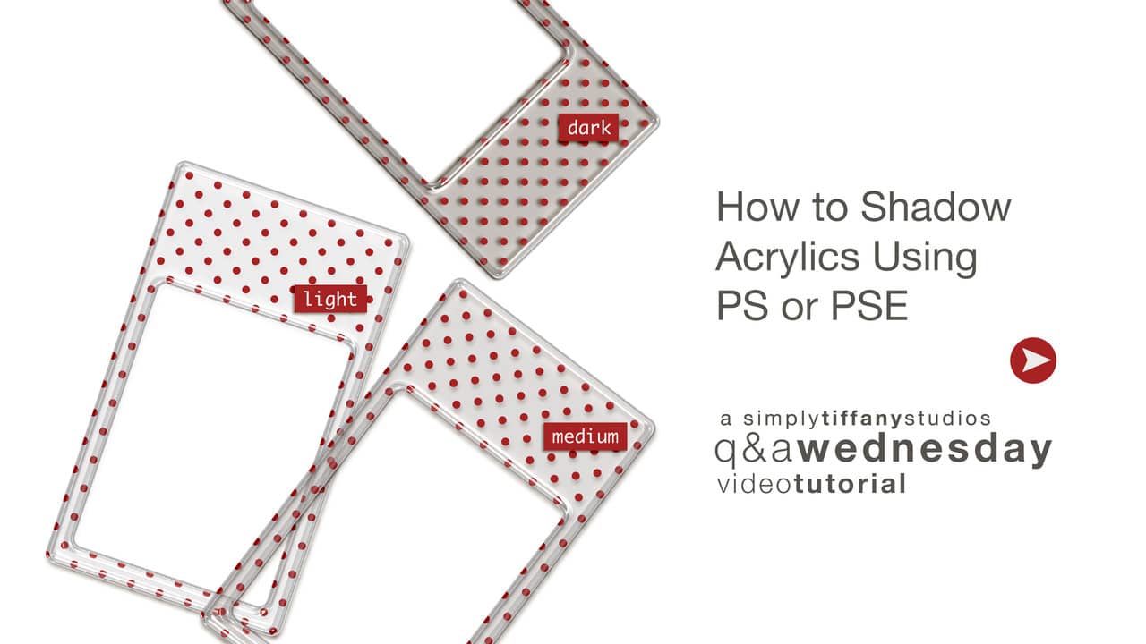 How to Shadow Acrylics Using Adobe Photoshop or Adobe Photoshop ...