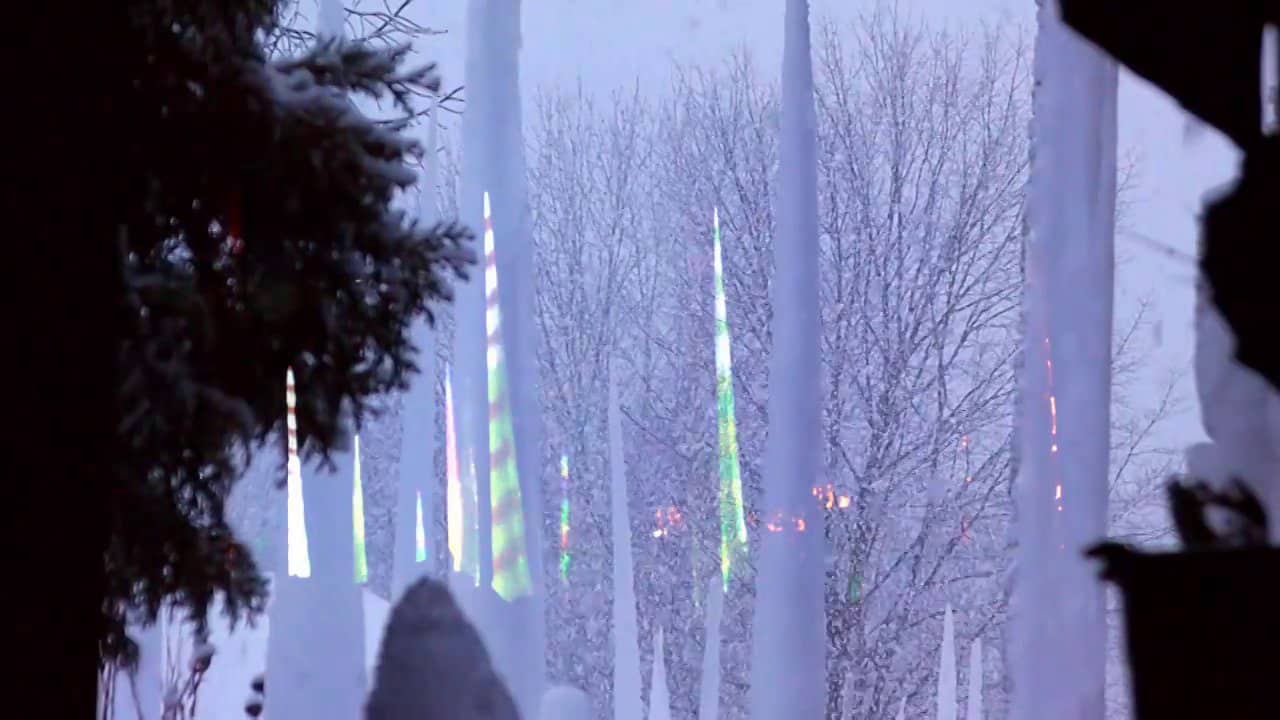 Giant Ice Spikes - Projector Mapping on Vimeo