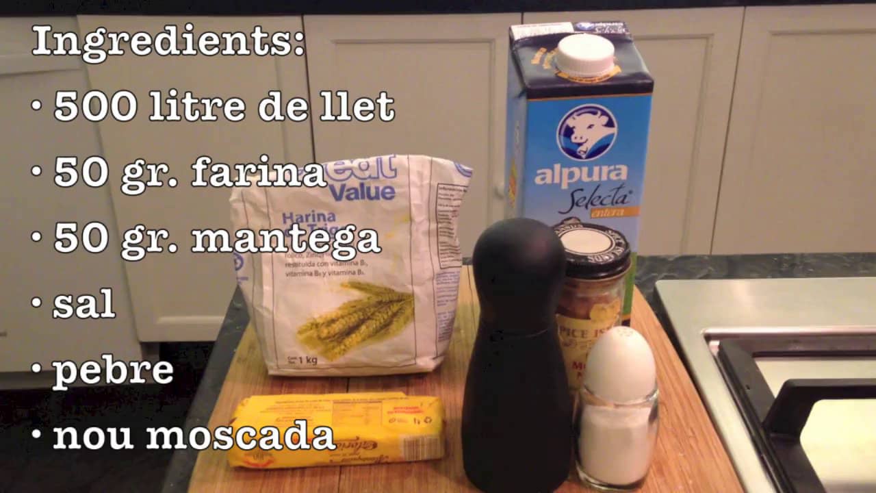 Salsa Beixamel / Salsa bechamel on Vimeo