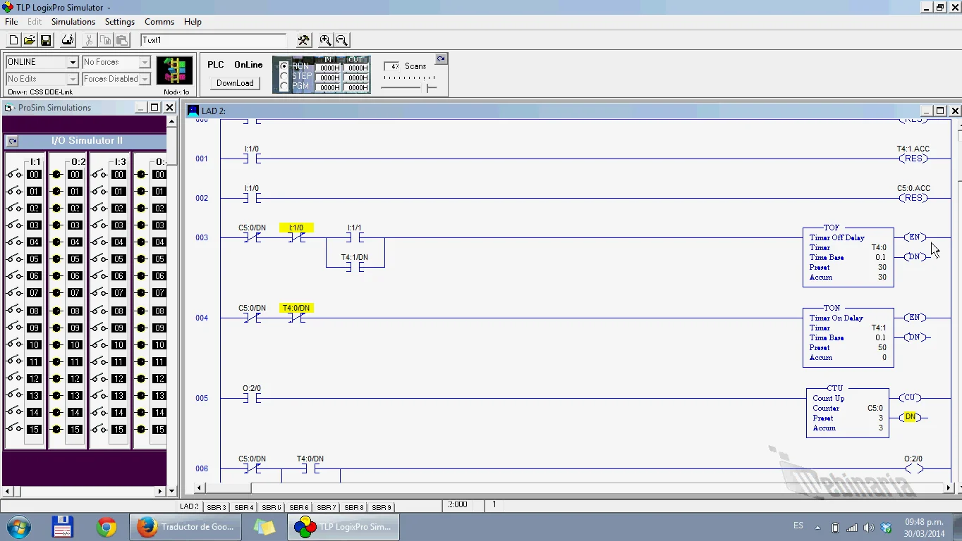 Ejemplo parpadeo PLC on Vimeo