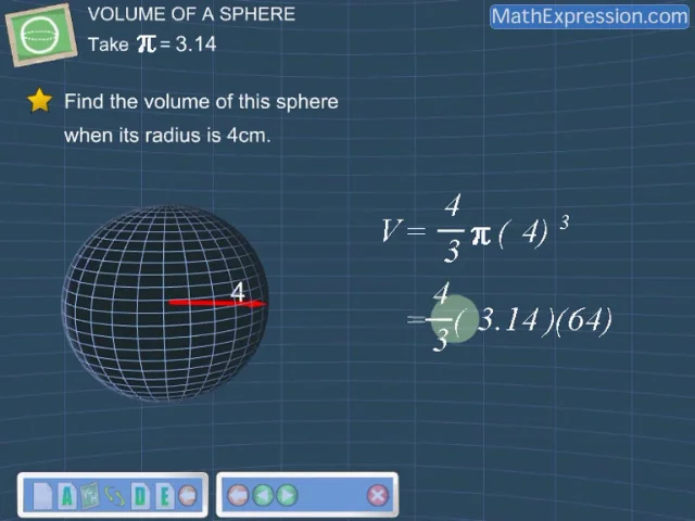 Volume Of A Sphere Example Problems