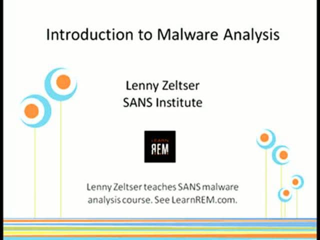 Introduction to Malware Analysis on Vimeo