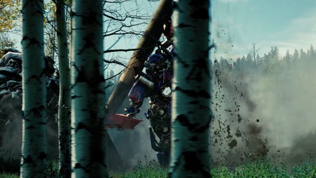 Transformers 2 Megatron Vs Optimus Prime Forest Fight