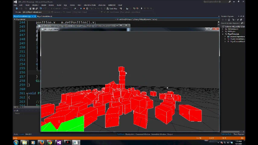 AIE Physics - Blog2 - First Thoughts Playing With the PhysX Engine on Vimeo