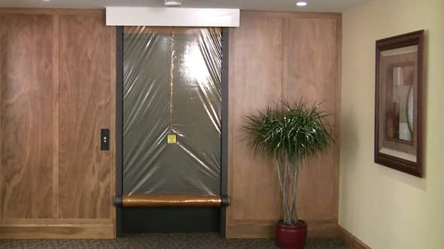 Smoke Guard Elevator Opening Protective on Vimeo