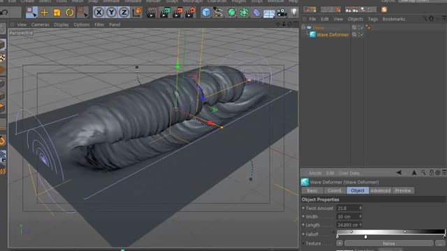 Wave Deformer for C4D