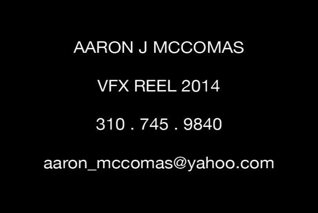 Aaron McComas Demo Reel 2014
