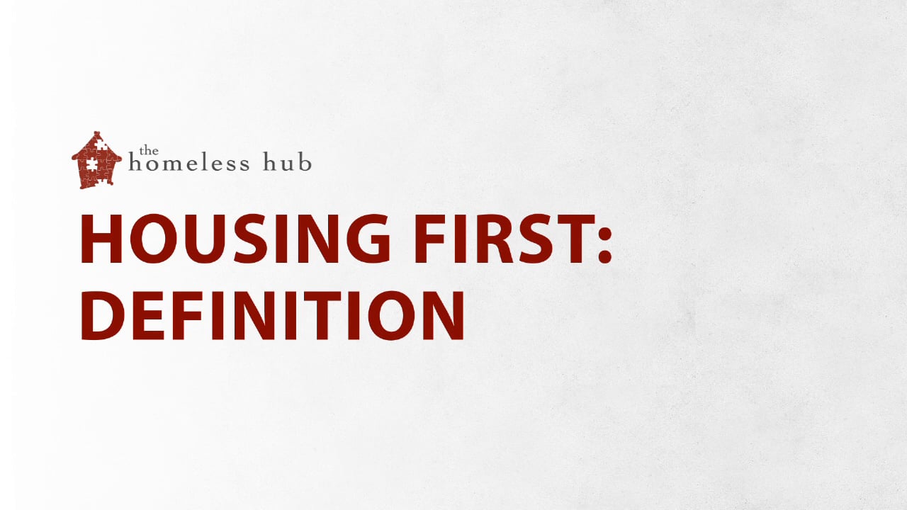 Housing First - Definition