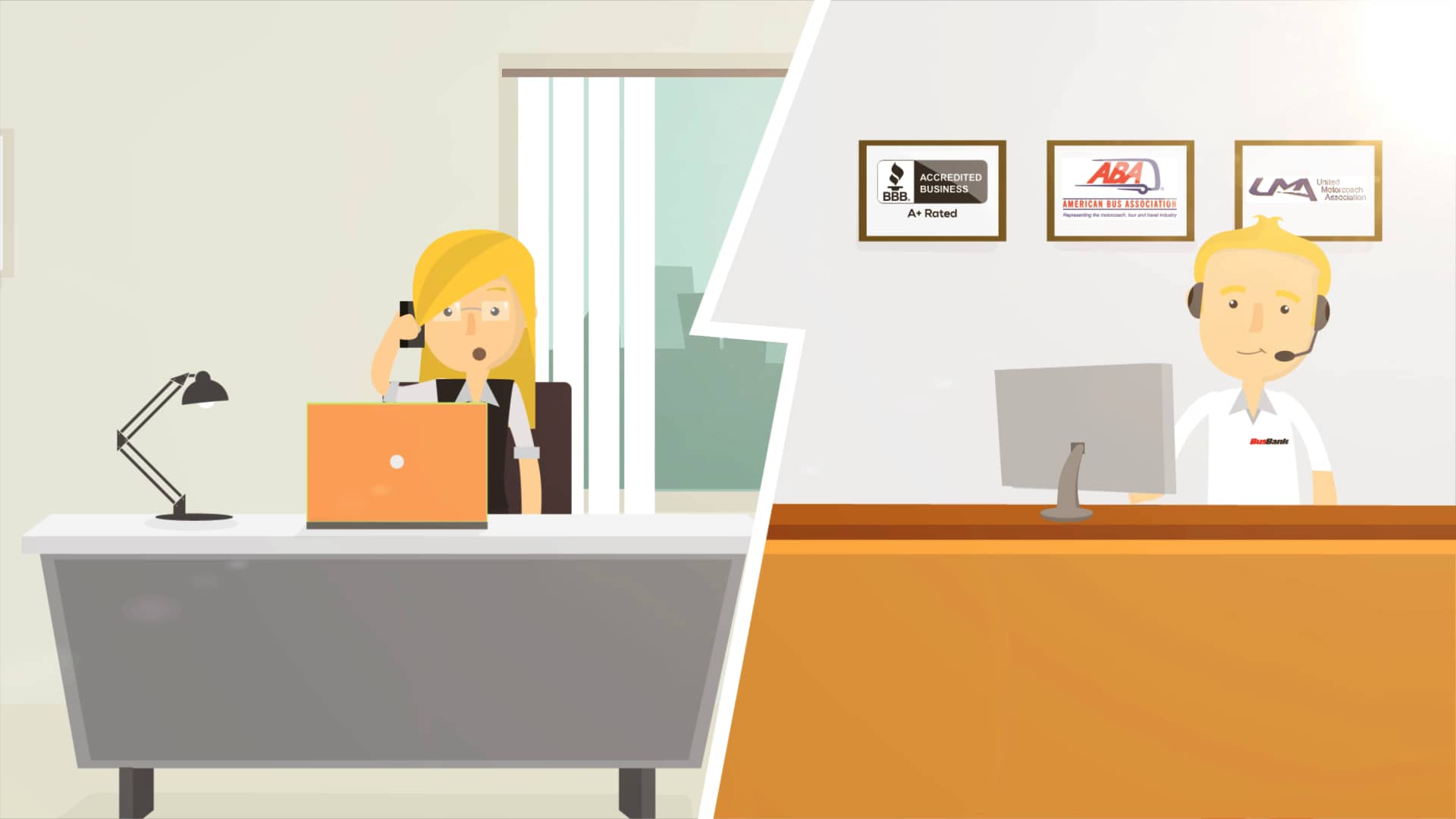 Animated explainer video for BusBank on Vimeo