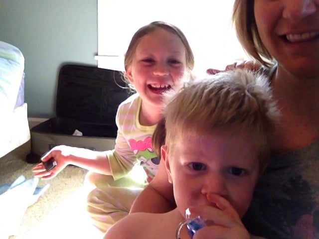 Mom, Amelia, Isaac and Caroline today. April 24th, 2014 on Vimeo