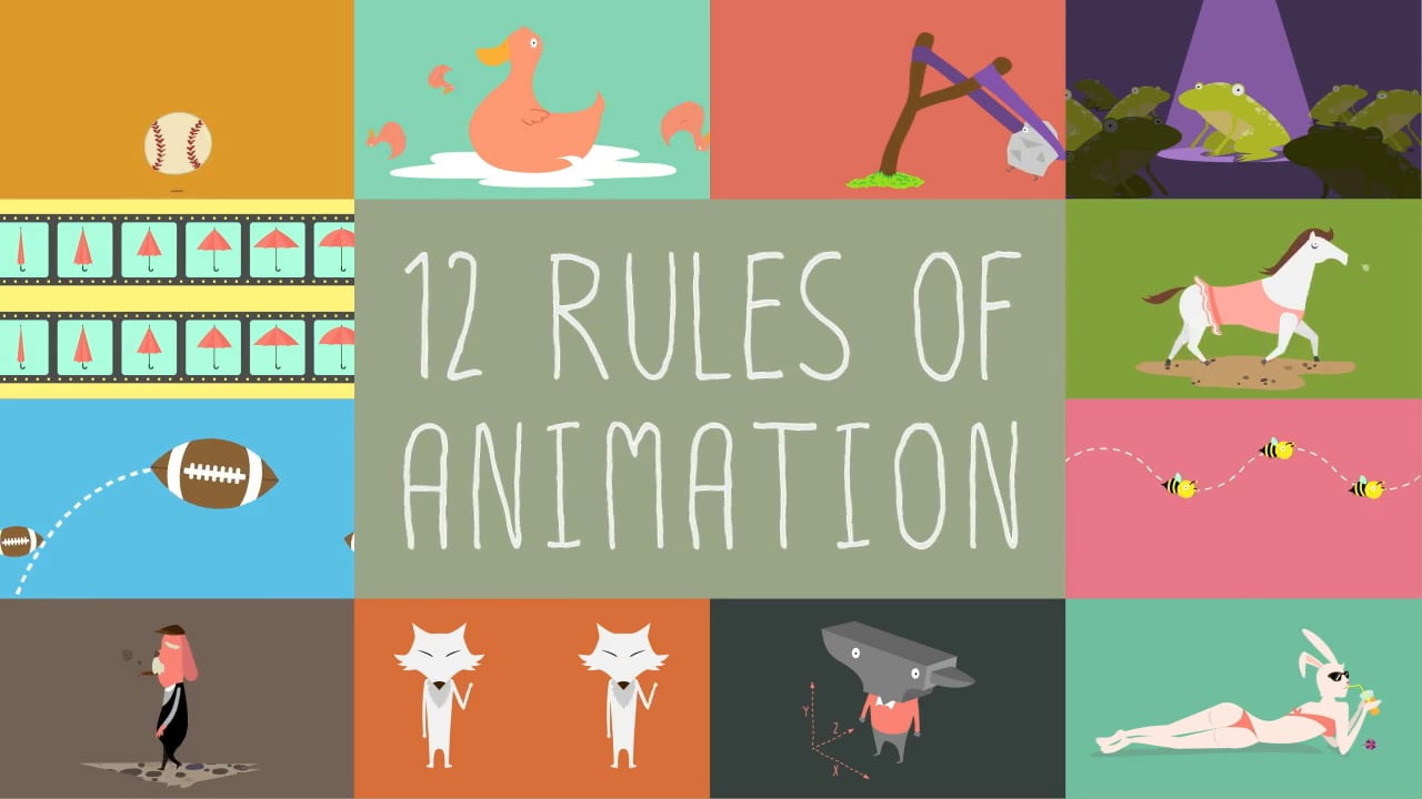 12 Rules of animation on Vimeo