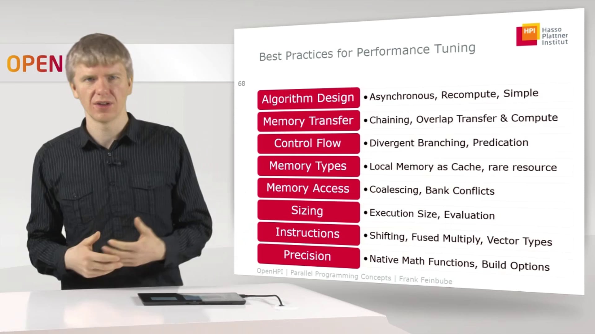 4.4 - Optimizations | Parallel Programming Concepts | openHPI