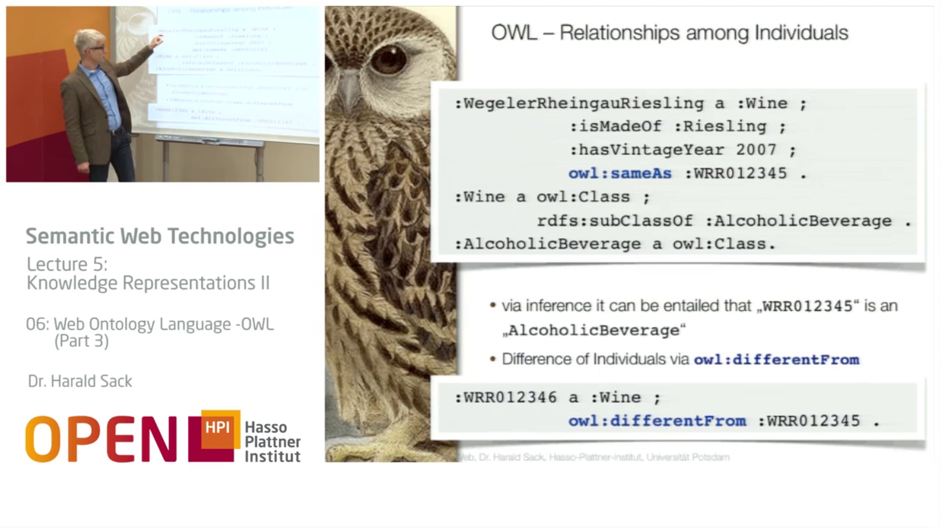 5-6 Web Ontology Language - OWL (3) | Semantic Web Technologies