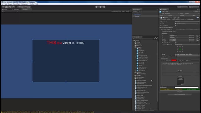 XGUI - GUI for UNITY on Vimeo