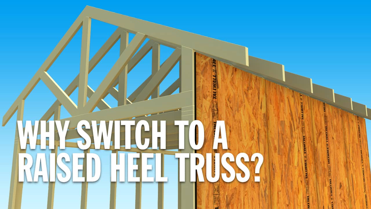 How To: Install a Raised Heel Roof Truss on Vimeo