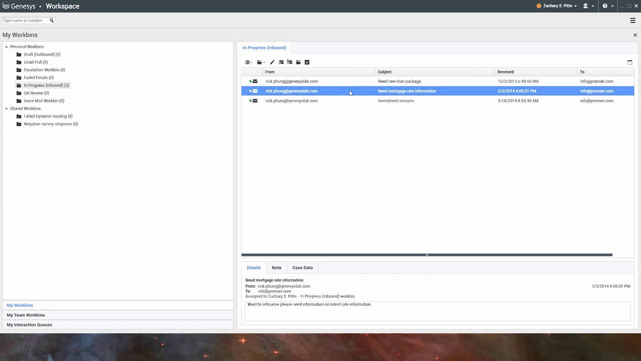 Overview of Genesys Workspace Desktop Edition 8.5 on Vimeo