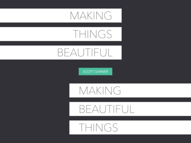 Making Things Beautiful / Making Beautiful Things on Vimeo