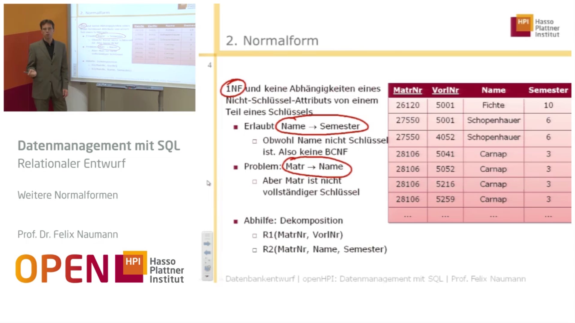 3.11 Weitere Normalformen | Datenmanagement mit SQL | openHPI
