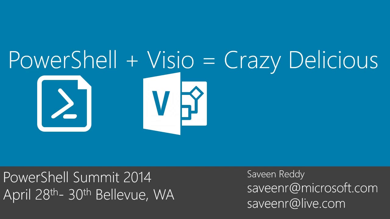 PowerShell and Visio at PowerShell Summit 2014 on Vimeo