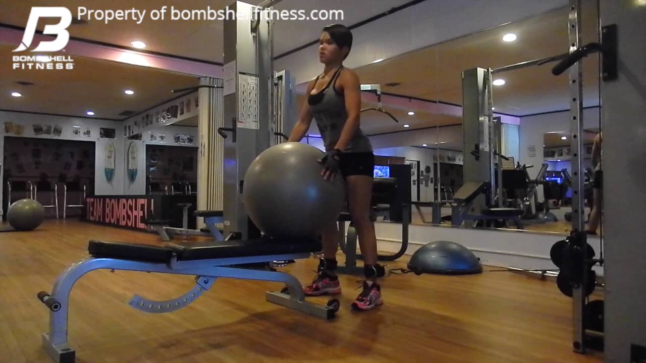 Cable Stability Ball Butt Raise on Vimeo