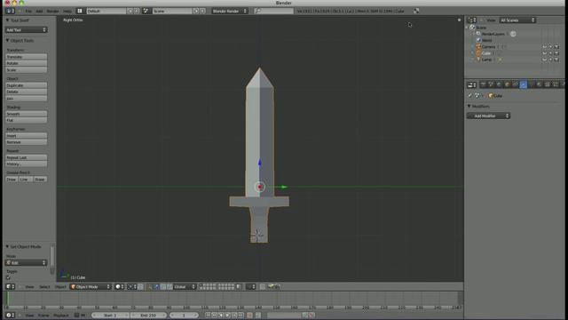 Blender Tutorial: How to Make a Sword on Vimeo