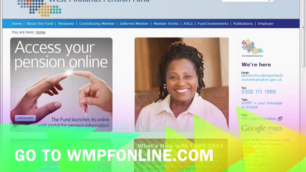 Register to use the West Midlands Pension Fund web portal on Vimeo
