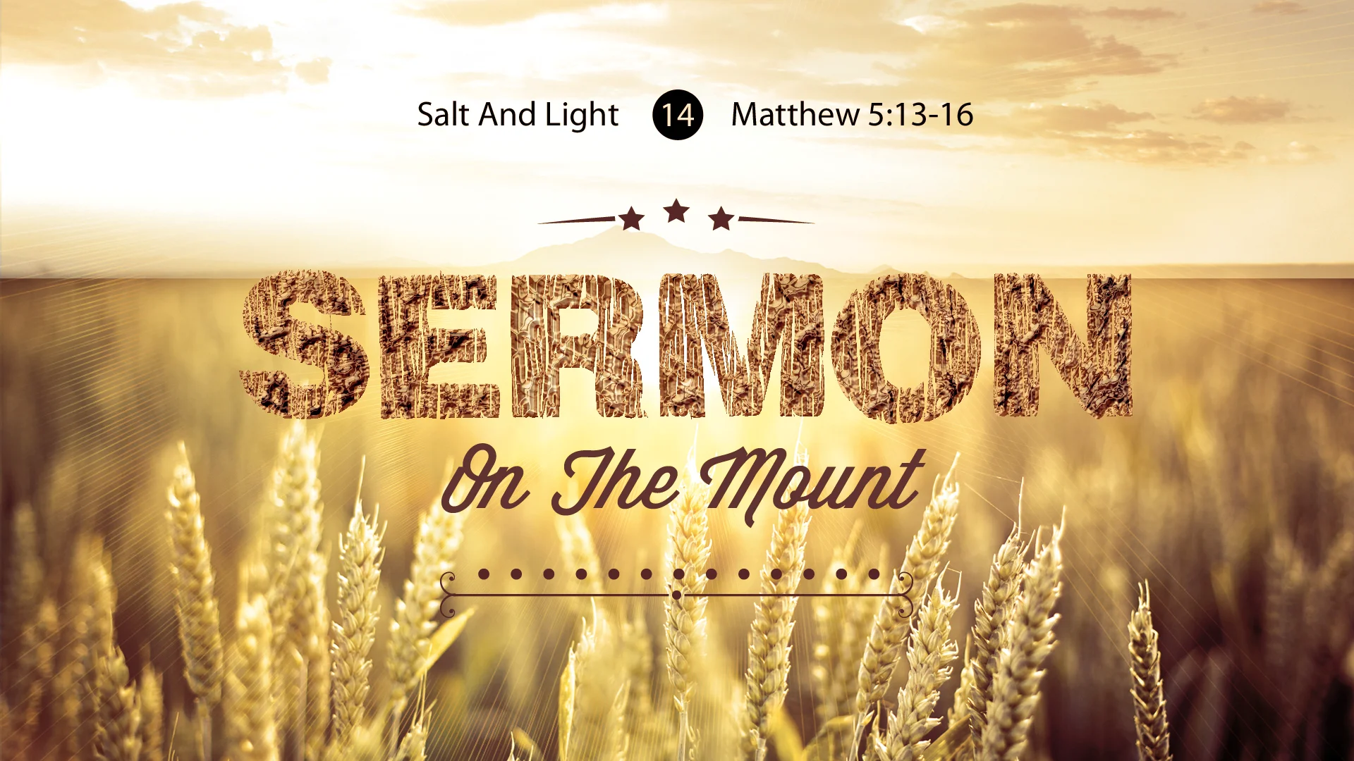 14. Salt And Light. Matthew 5:13-16 - Sermon On The Mount on Vimeo