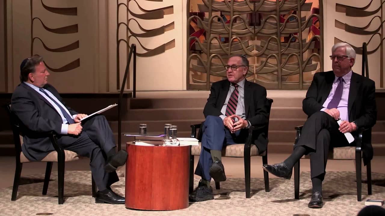 Alan Dershowitz and Dennis Prager in Dialogue with Rabbi David Woznica ...