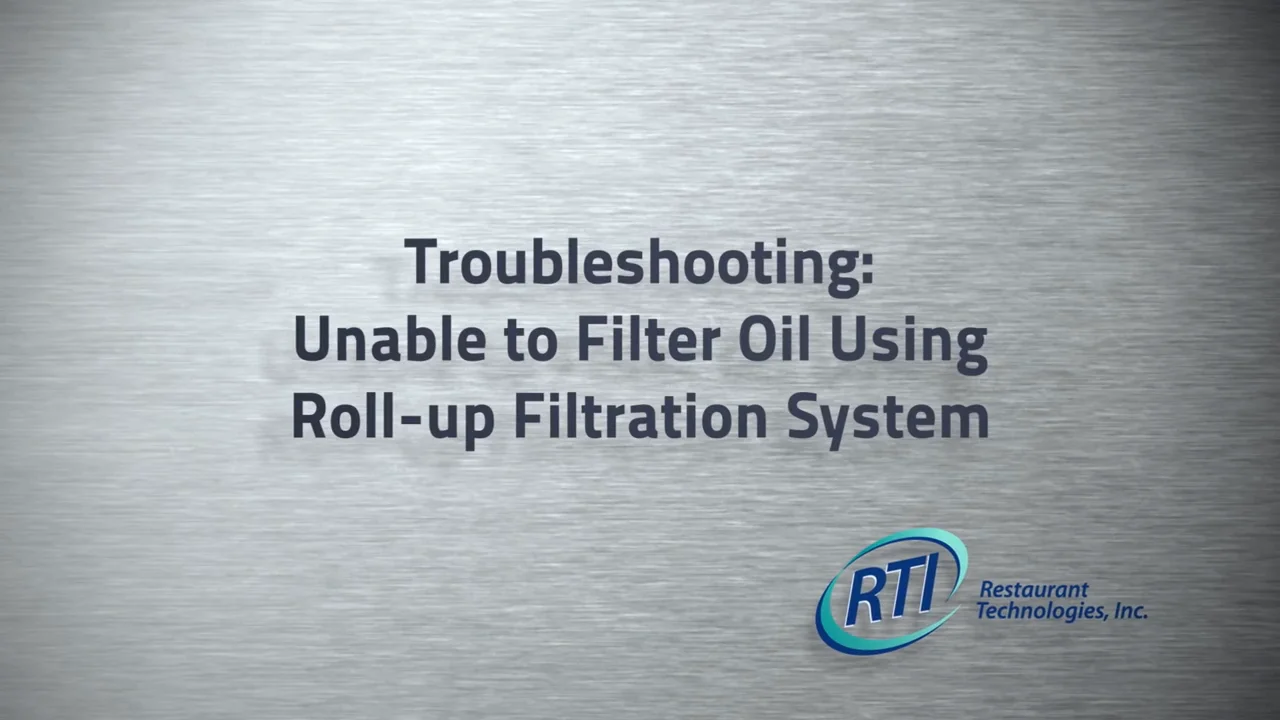 RTI Training 5RUd - Fryers with Roll-up Filtration Systems ...