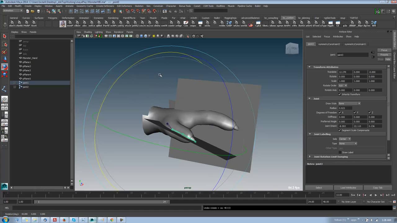 Rigging Dojo Course sneak peek 101: Thumb Joint and Finger Joint ...