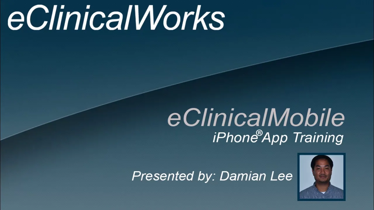 eClinicalMobile - eClinicalMobile iPhone® App on Vimeo