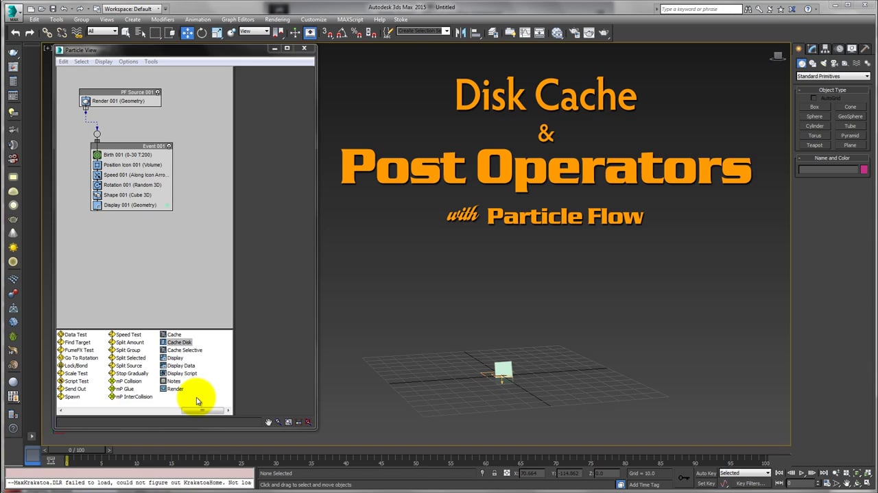Using PFlow Cache Disk and Post Cache Operators - Shape on Vimeo