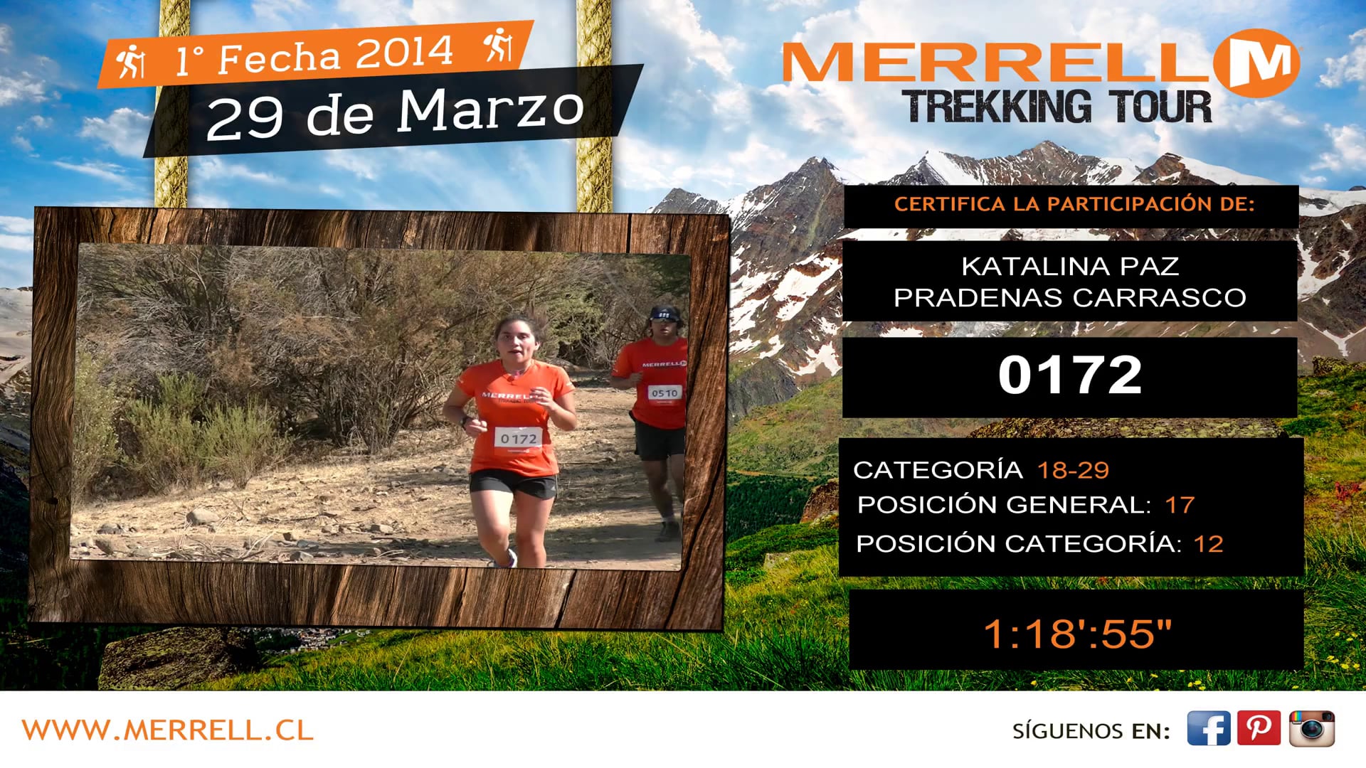 Merrell Trekking, Rungue, Chile, 2014 - Atleta 172, Merrell Trekking ...