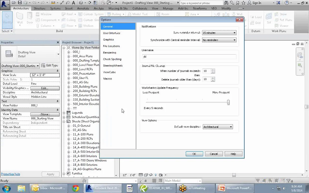 WRNS Studio BIM - Revit - Interface - File Menu, Ribbon, Options Bar on ...