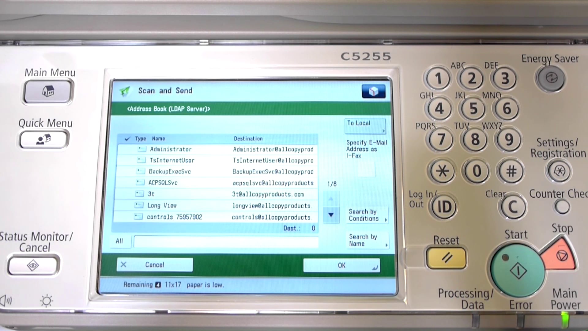 Canon iR Advance 400iF, 500iF Series - Scan and Send on Vimeo