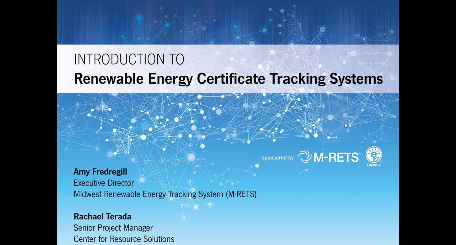 Introduction to Renewable Energy Certificate Tracking Systems on Vimeo