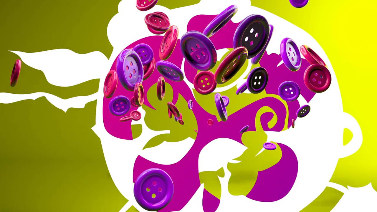 Exploding Buttons on Vimeo