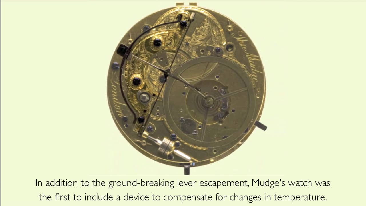 Thomas Mudge - Queen Charlotte's lever watch. on Vimeo